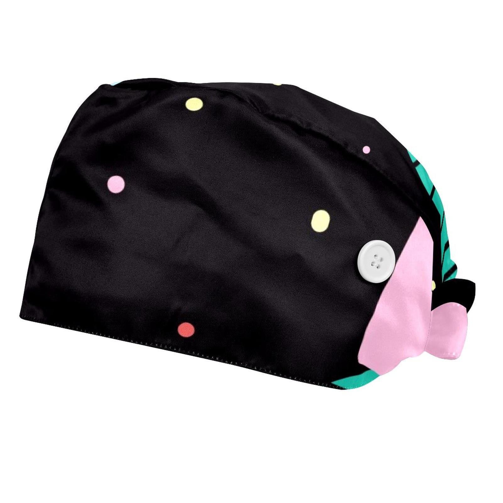 Ownta 2 Pack Working Cap with Button and Sweatband Tie Back Hats for ...