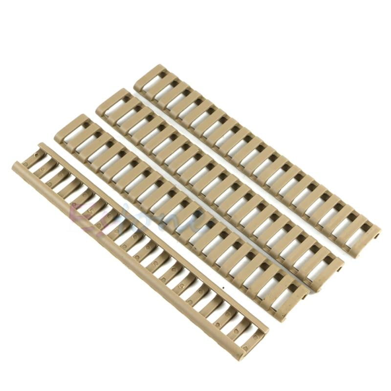 Zonghan 4pcs Rail Cover Plastic Fish Bone Ladder Shape 17 Hunting ...