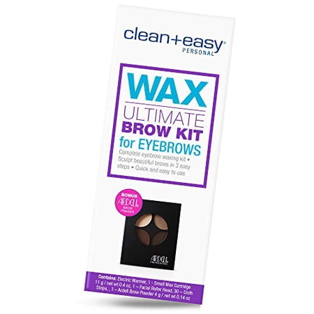 Clean + Easy Wax Ultimate Brow Kit for Shaping and Defining Brows ...