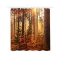 EDHITNR Printed Shower Curtain, Mildew-Proof Polyester Fabric Bathroom ...