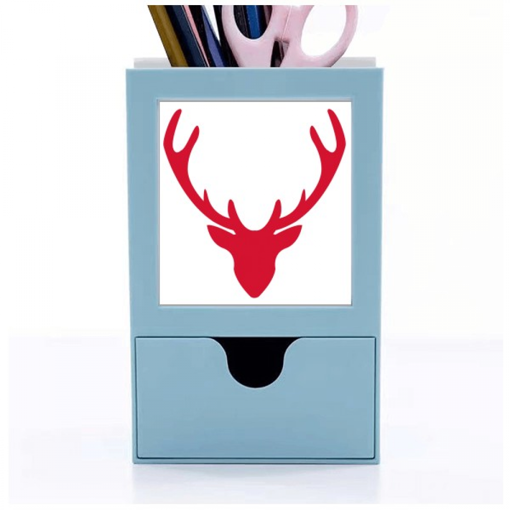mas Elk Avatar Red Festival Desk Supplies Organizer Pen Holder Card ...
