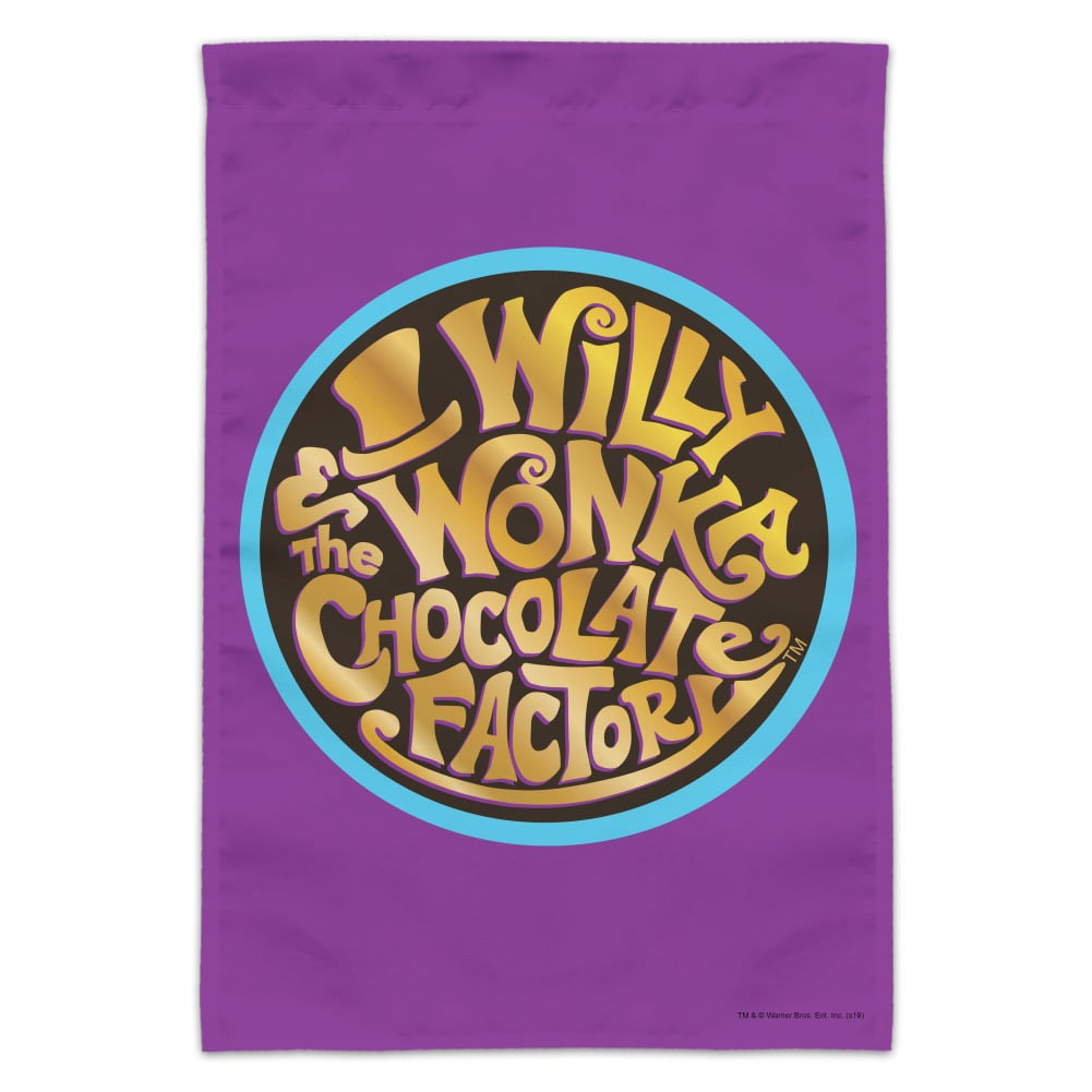 Willy Wonka and the Chocolate Factory Logo Garden Yard Flag - Walmart.com