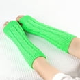 2pack Women's Knitted Arm Warmers Half Fingerless Sleeves Soft Arm ...