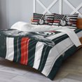 4 Piece Duvet Cover Set Full, USA Flag Red Line Firefighter with Sloth ...