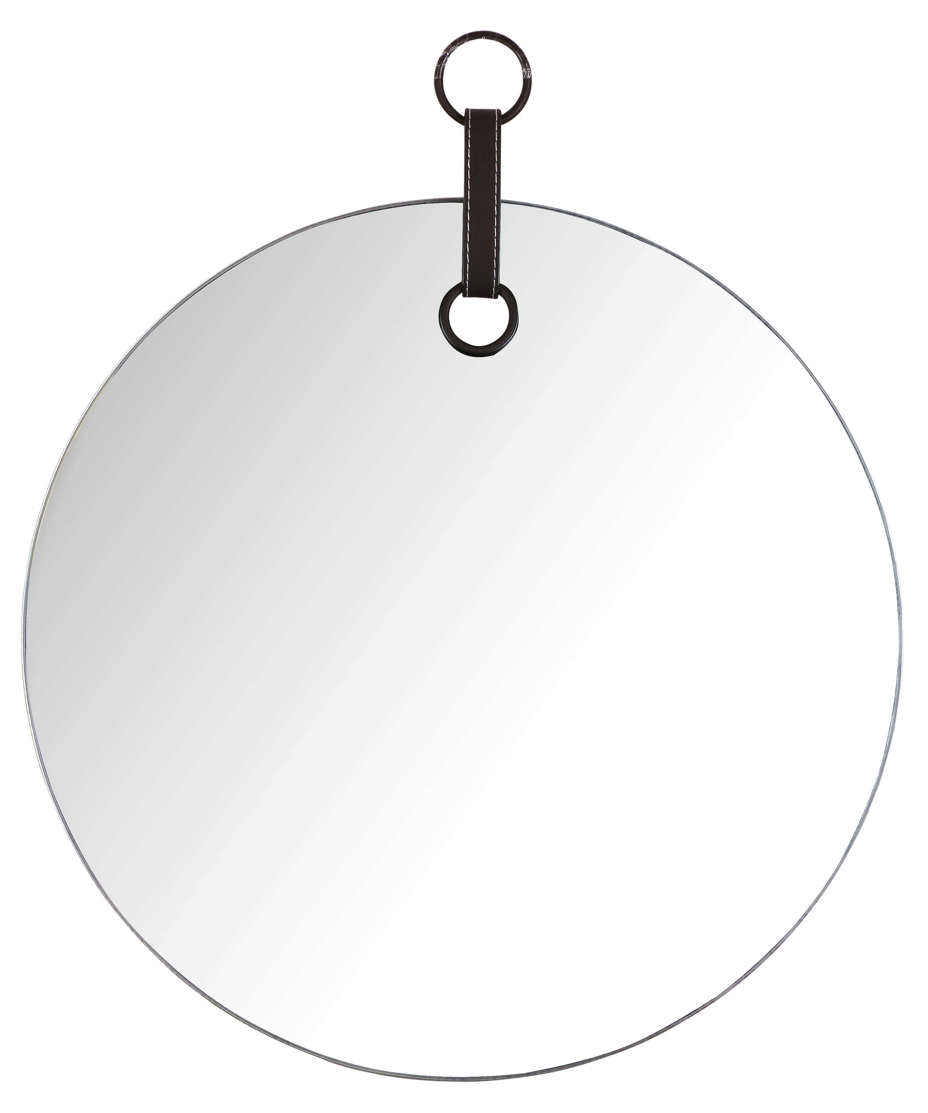 Mirrorize.ca, 19" DIA Elegant Frameless Plain Round Mirror | Black ...