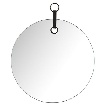 Mirrorize.ca, 19" DIA Elegant Frameless Plain Round Mirror | Black ...