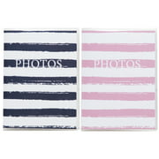 New View Gifts Striped Soft Mini Indigo and Millennial Pink Photo Album ...