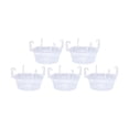 Plastics Hanging Basket Drip Pans (5-Pack) | Clear, Round Hanging Plant ...