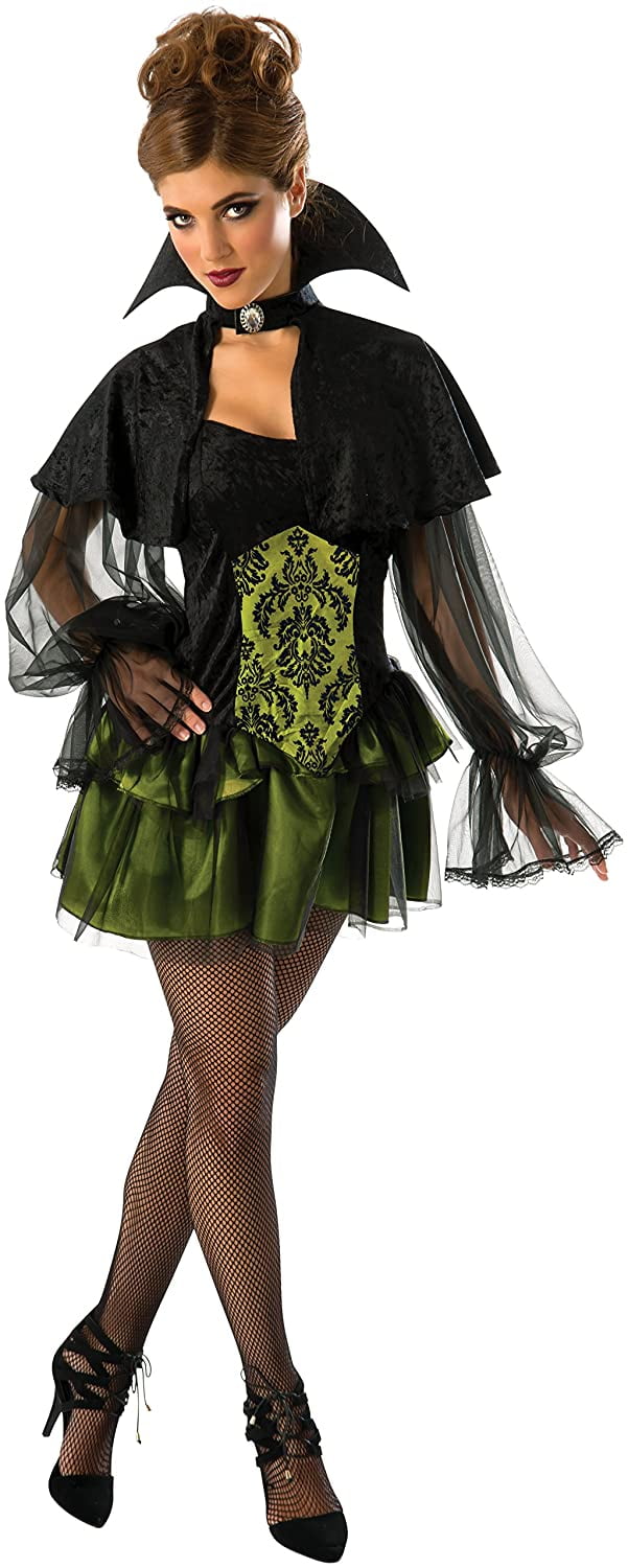 Elegant Vampiress Medieval Gothic Vampire Fancy Dress Halloween Adult ...