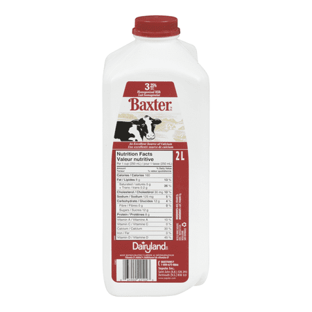 Baxter 3.25% Homogenized Milk, 2L - Walmart.ca