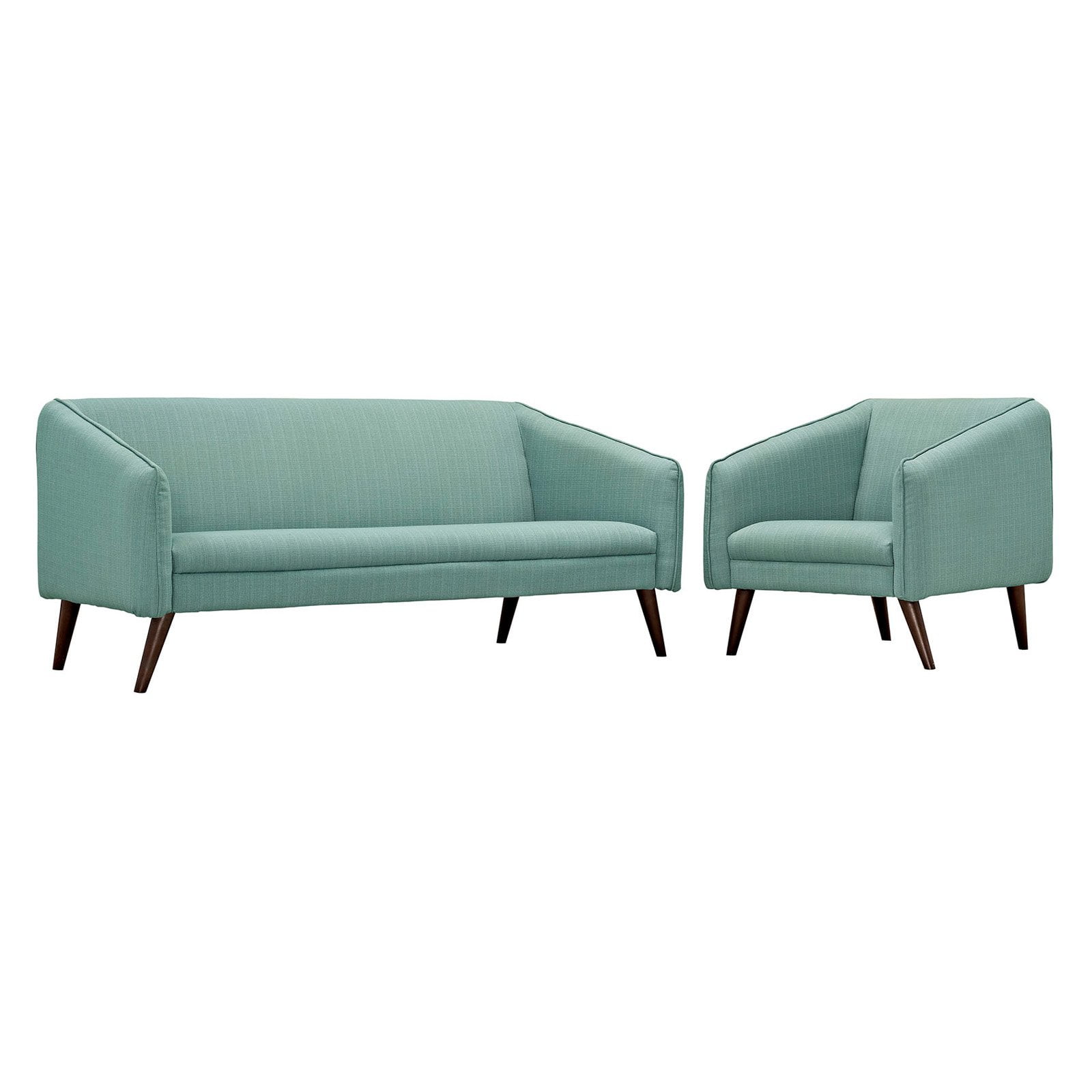 Modway Slide Living Room Set, Upholstered, Set of 2 (Armchair and Sofa ...