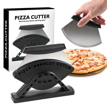Expert Grill Stainless Steel Pizza Rocker Pizza Cutter with Blade Cover ...