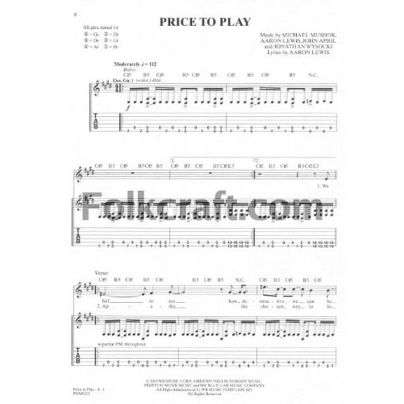 Pre-Owned Authentic Guitar-Tab Editions Staind: 14 Shades of Grey ...