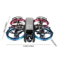 Black Drone With Esc Camera Cool Led Lights And 4.3 Inch Screen Remote ...