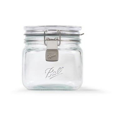 Mainstays Kitchen storage 106OZ Clear Glass Lock Lid Jar - Walmart.com