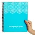Blue Monthly Budget Planner, Bill Organizer, 24 Pockets, Home Expense ...