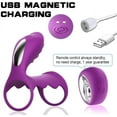 Rechargeable Penis Ring Male Sex Adult Toys For Men Couples Solo Play