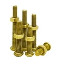 (100pcs) Brass Round Head Screw Nut Set Kit, M2x12mm - Walmart.com