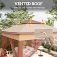 Outsunny 10.7' x 10.7' Pop Up Gazebo Outdoor Canopy Shelter with 2-Tier ...