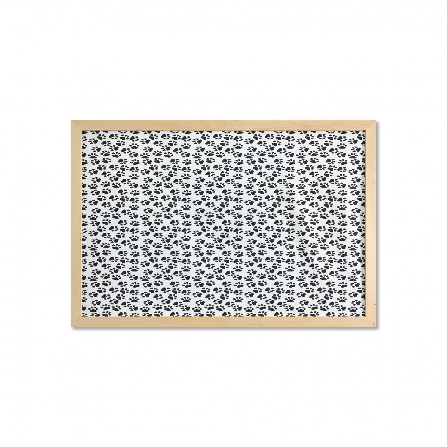Paw Print Wall Art with Frame, Animal Feet Sign Pattern in ...