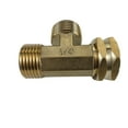 3/4Inch Garden Hose Connector High Pressure T Joint Connector Swivels ...