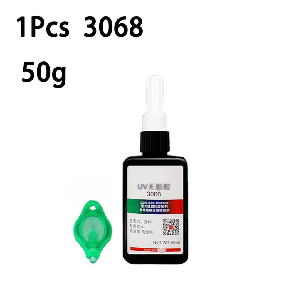 10ML 3068 UV Glue Curing Adhesive Transparent Acrylic Glass Repair ...