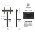 FITUEYES Universal TV Stand, Iron Base, Fits 50-80 inch TVs, Supports ...