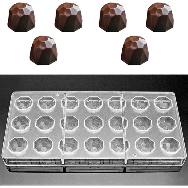 SHAR Transparent Chocolate Mould, Clear Plastic Candy Mould, For Making ...
