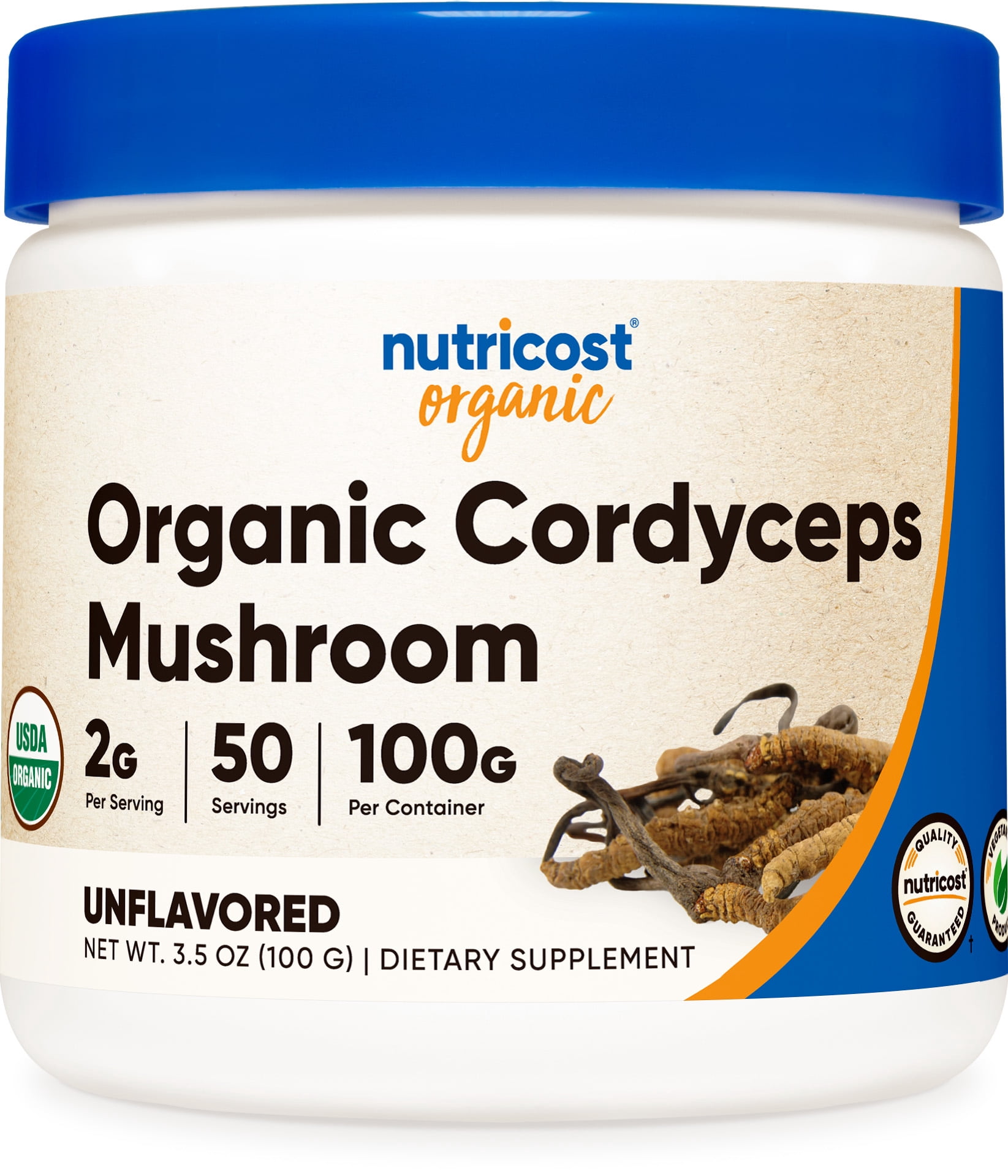Nutricost Organic Cordyceps Powder 100 Grams - USDA Certified Organic ...