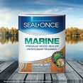 Seal-Once Marine Premium Wood Sealer - Waterproof Sealant - Wood Stain ...
