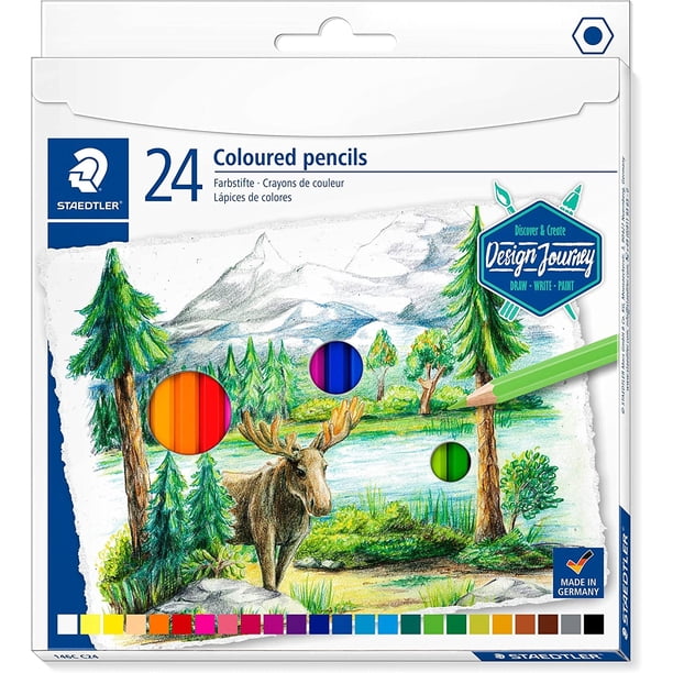 Staedtler Colored Pencils, Premium Art Set, 24 Assorted Colors ...