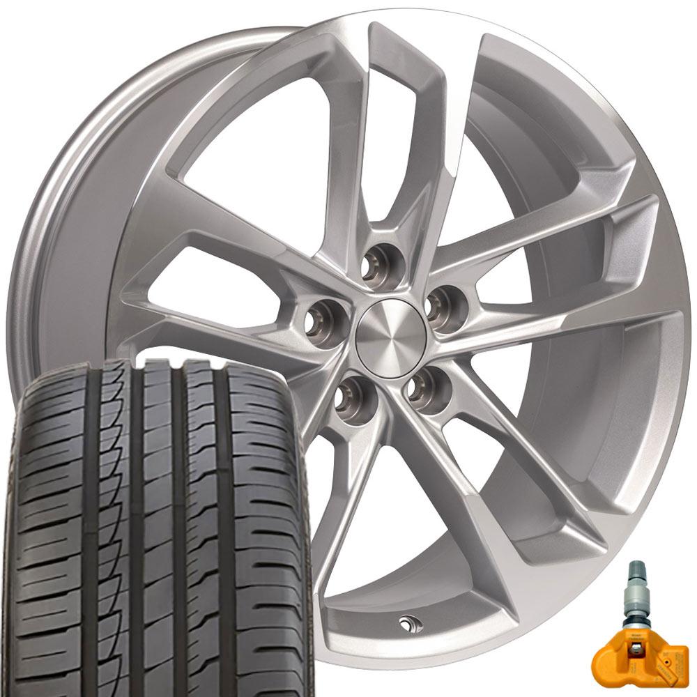 20 inch Silver 5815 OE Wheels & Tires Fits Chevy Camaro 50th ...