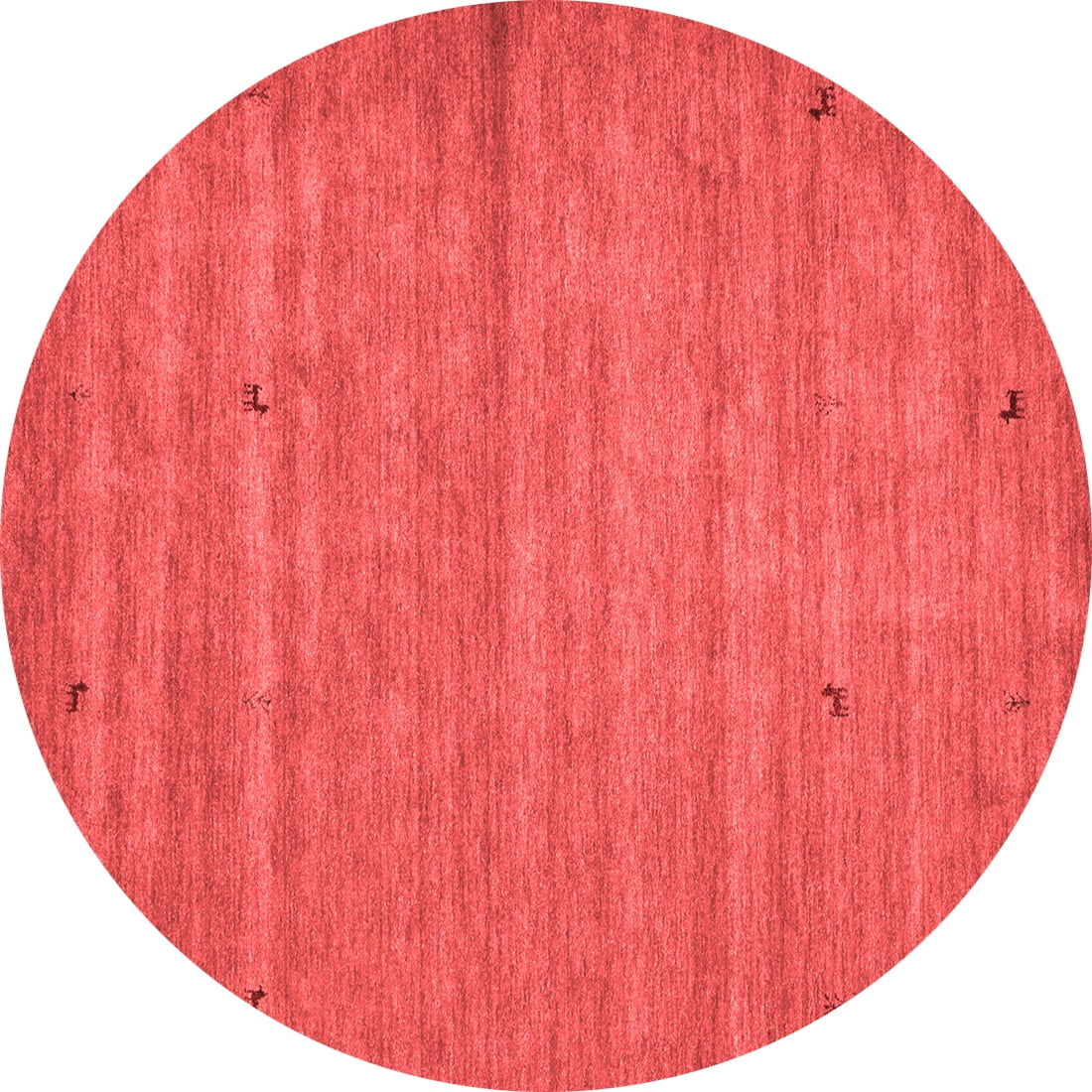 Ahgly Company Indoor Round Abstract Red Contemporary Area Rugs, 8 ...