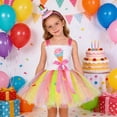 Dress for Girls Layered Cake Tutu Skirt Performance Girls Fancy Dress ...