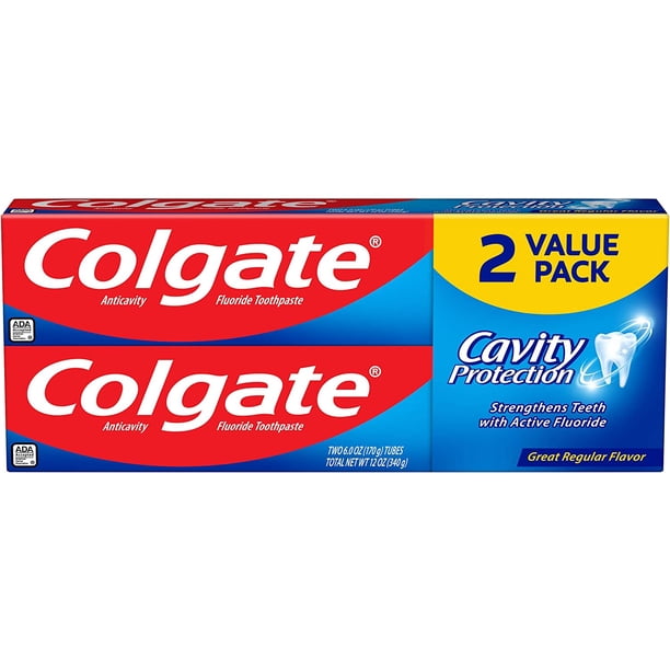 Colgate Cavity Protection Toothpaste, 6 Ounce, 2 Count - Walmart.ca