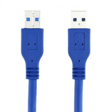 C&E USB 3.0 Cable, Black, Type A Male / Type A Male, 6 Feet, 2 Pack ...