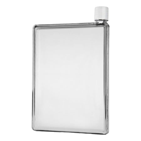 Flat Water Bottle Transparent Body Leak Resistant Drinks Kettle ...