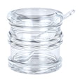 Acrylic Seasoning Jars with Airtight Lids and Spoons, Transparent Sugar ...