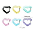 Acrylic Heart Keychain Gradient Color Decorative Piece For Girls ...