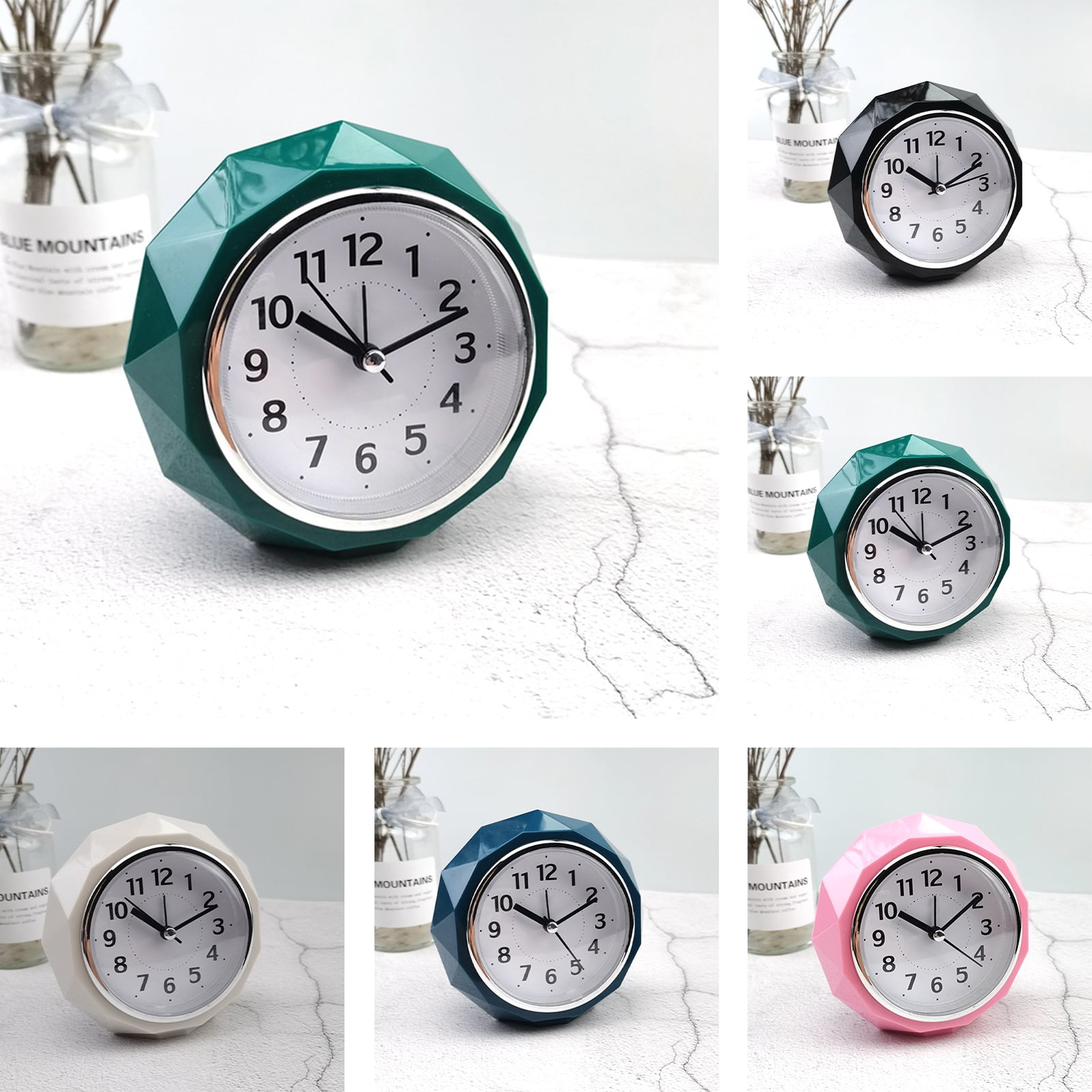 Dream Lifestyle Desk Clock Precise Silent Night Light Battery Powered ...