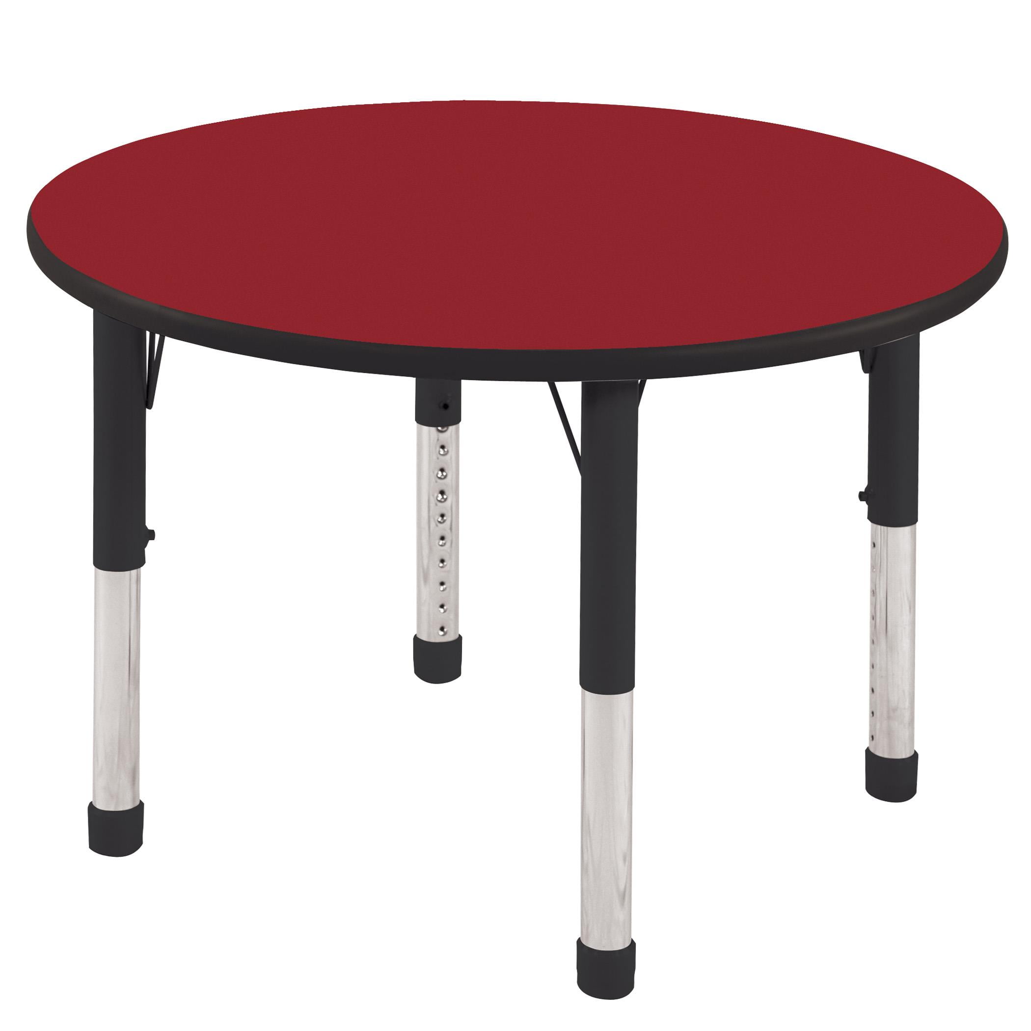 36" Round Table-Color:Red-Black,Glide:Chunky - Walmart.com
