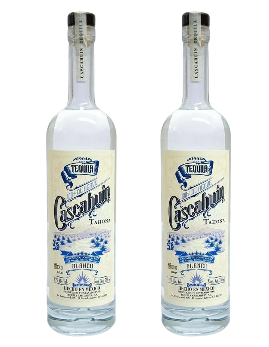 Dos Botellas Tequila Cascahuín Blanco Tahona 750 Ml Tequila Blanco ...