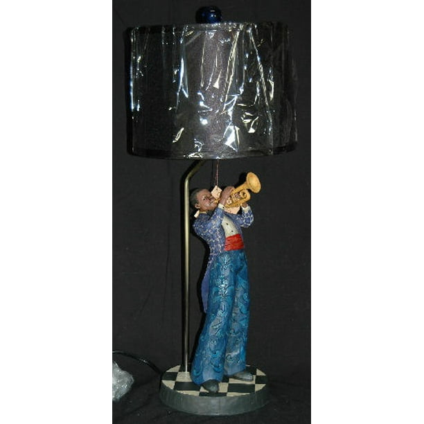Jim Shore - Lamp with Shade - Jazz Trumpet Player - "The Bebop Kings ...