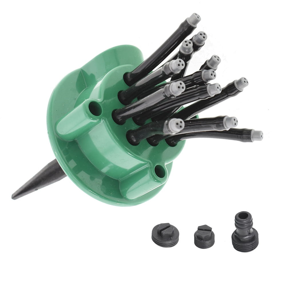 360° Lawn Sprinkler System Automatic Flexible Garden Sprinkler Head 12 ...