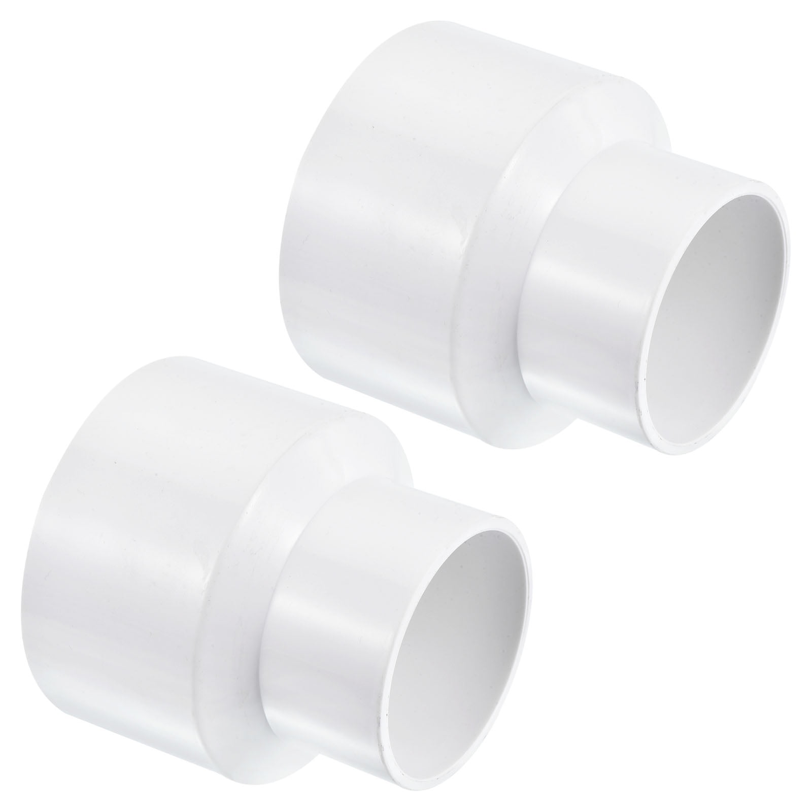Uxcell 90mm to 63mm ID PVC Reducer Pipe Fitting Straight Adapter ...