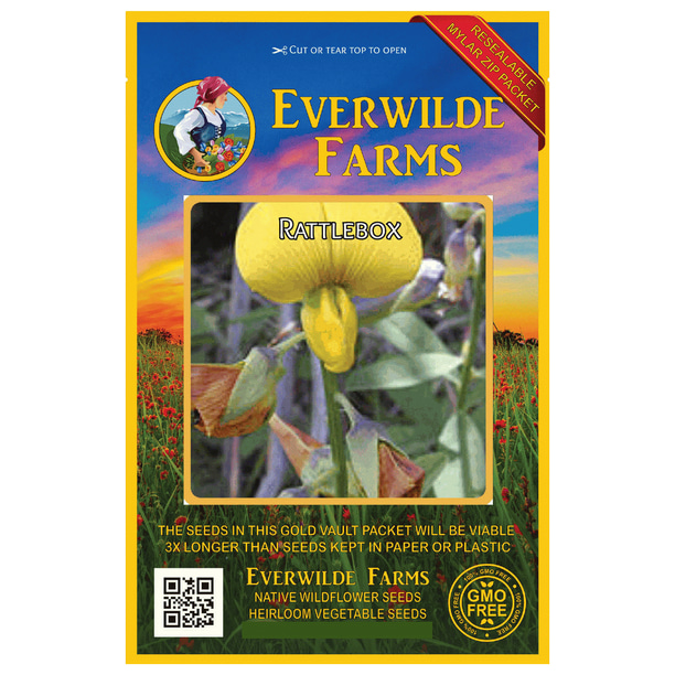 Everwilde Farms - 1 Oz Rattlebox Native Wildflower Seeds - Gold Vault ...
