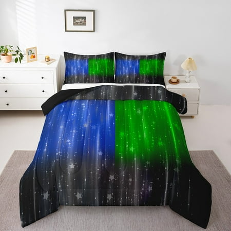Navy Blue and Green Gradient Bedding King Size Grey Black Ombre ...