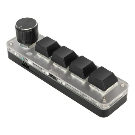 USB Mini 4 Key Keypad, PC Keypad Dual Mode Connection Blue Switch For ...