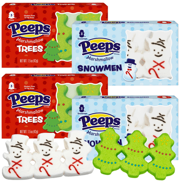 PEEPS Marshmallow Trees, Christmas Candy, Stocking Treat, Gluten-Free ...