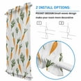 Carrots Easter Door Curtains for Door Window, French Sidelight Front ...